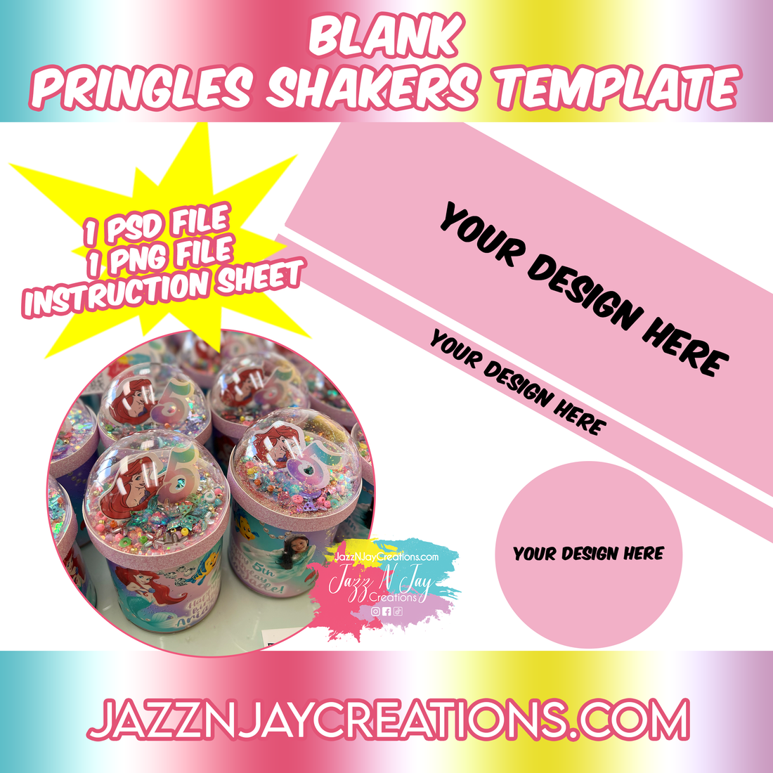Blank Pringles Shaker Template – Jazz N Jay Creations