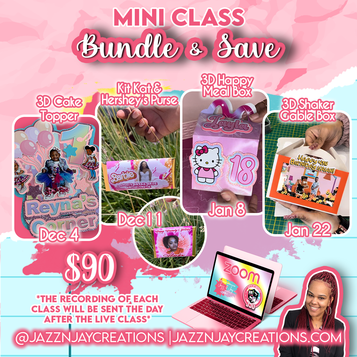 Mini Class Bundle Mini Class Jazz N Jay Creations