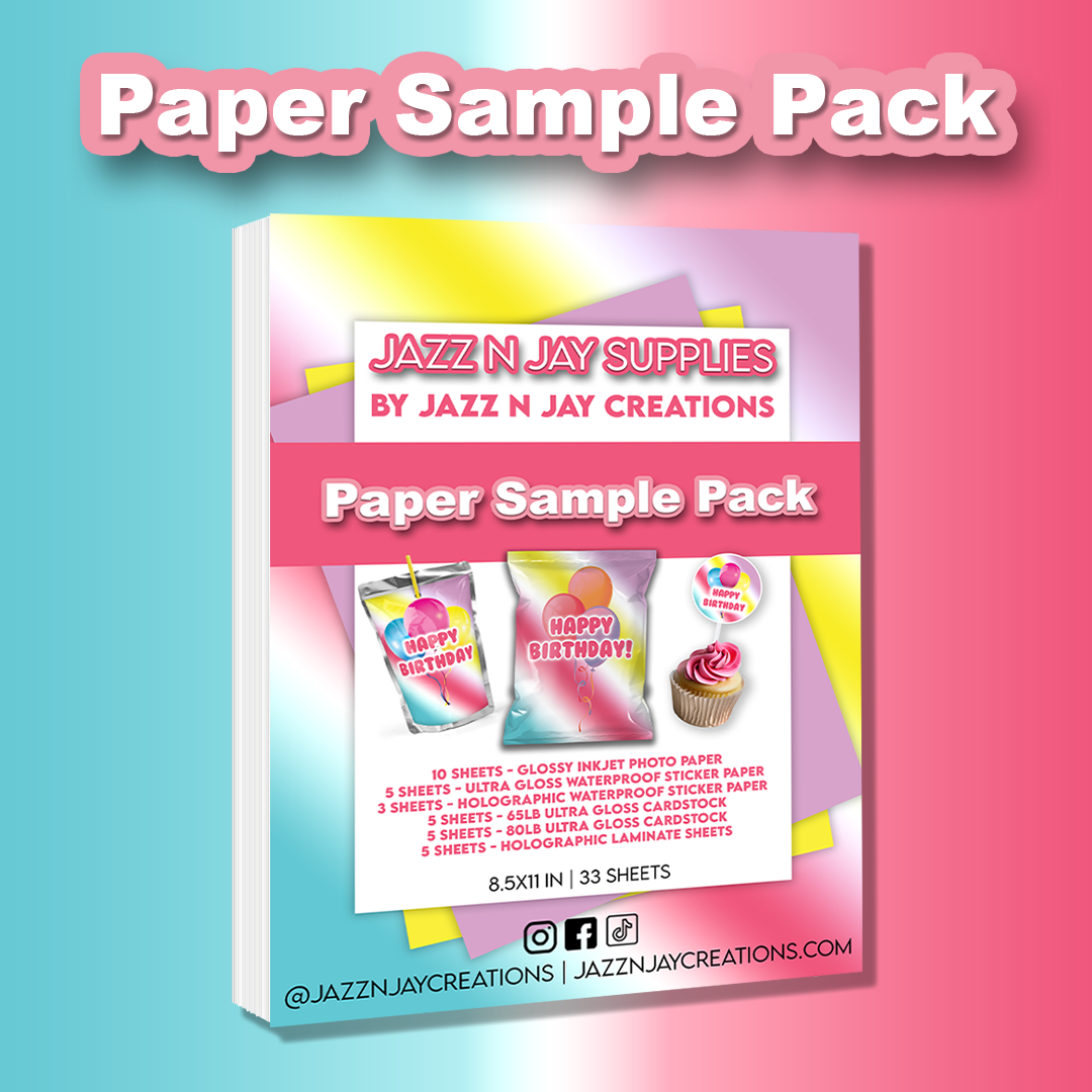 Jazz N Jay Supplies - Paper Sample Pack – Jazz N Jay Creations